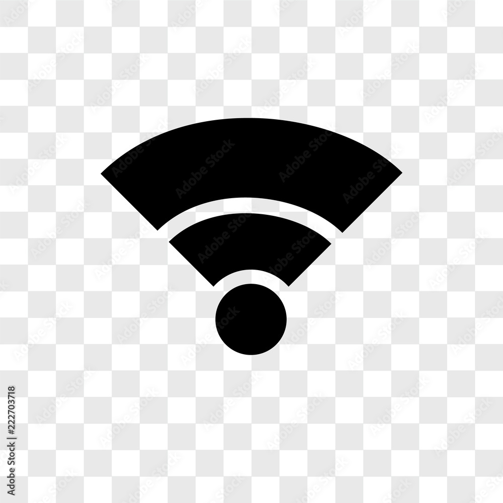 wifi icons isolated on transparent background. Modern and editable wifi ...