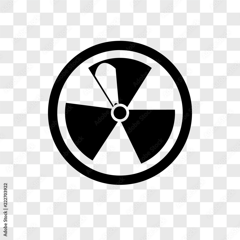 radiation icons isolated on transparent background. Modern and editable ...