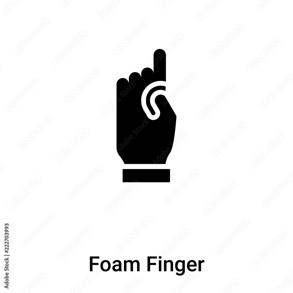 Foam Finger icon vector isolated on white background, logo concept of ...