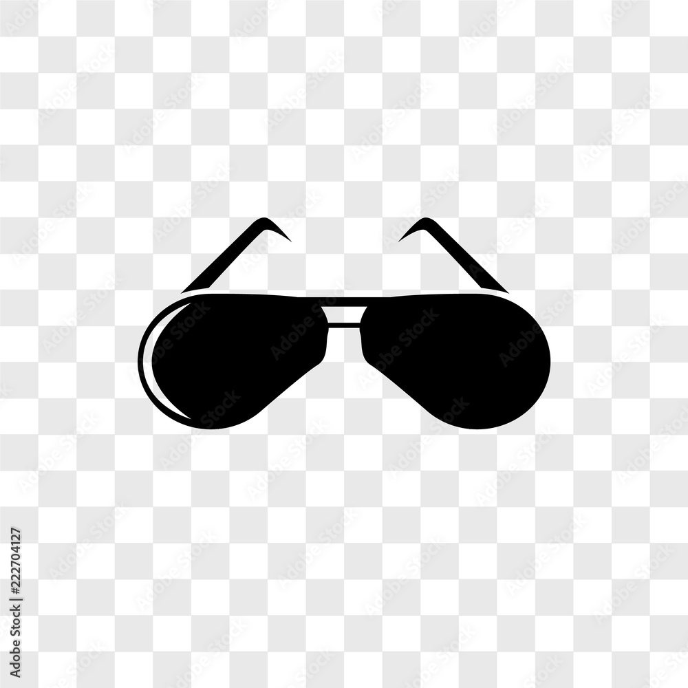 glasses icons isolated on transparent background. Modern and editable ...