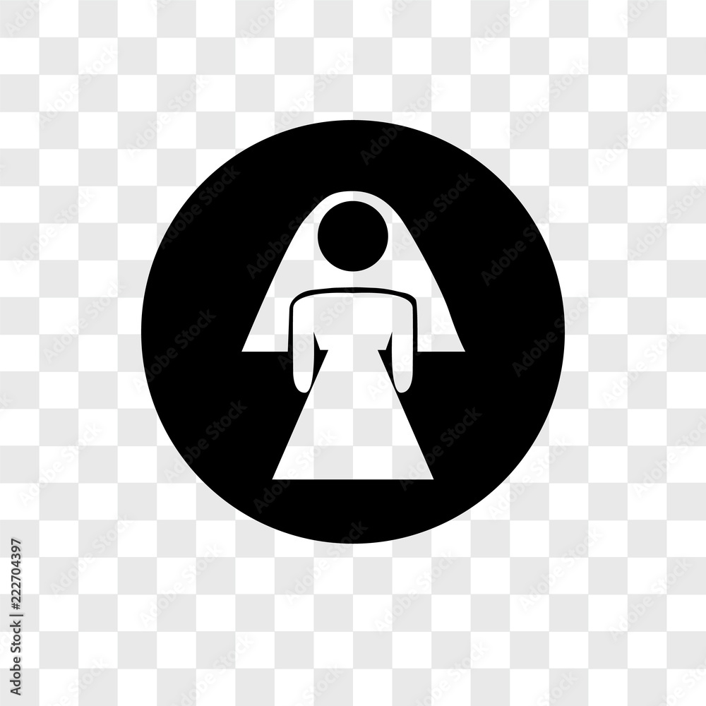 restroom icons isolated on transparent background. Modern and editable ...