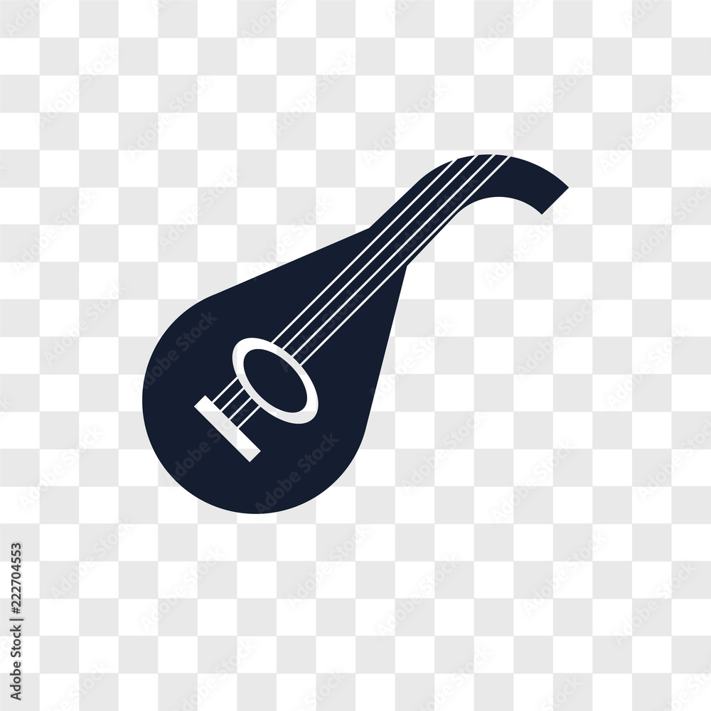 lute icons isolated on transparent background. Modern and editable lute ...