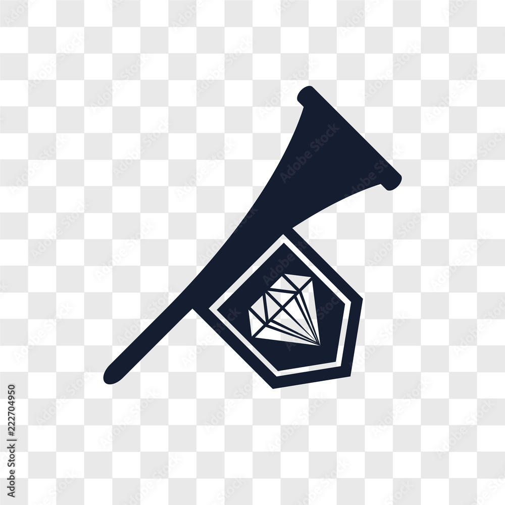 fanfare icons isolated on transparent background. Modern and editable ...