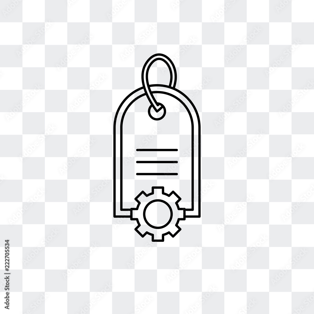 price tag icon isolated on transparent background. Modern and editable ...