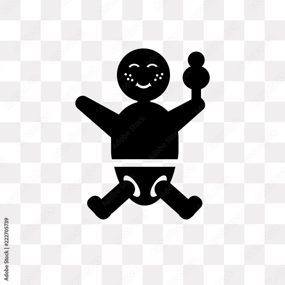 baby icon on transparent background. Modern icons vector illustration ...