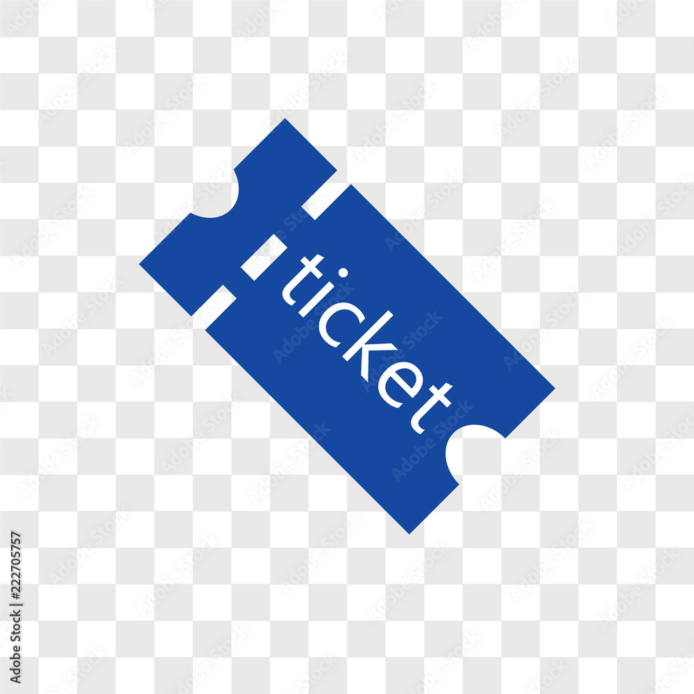 tickets icons isolated on transparent background. Modern and editable ...