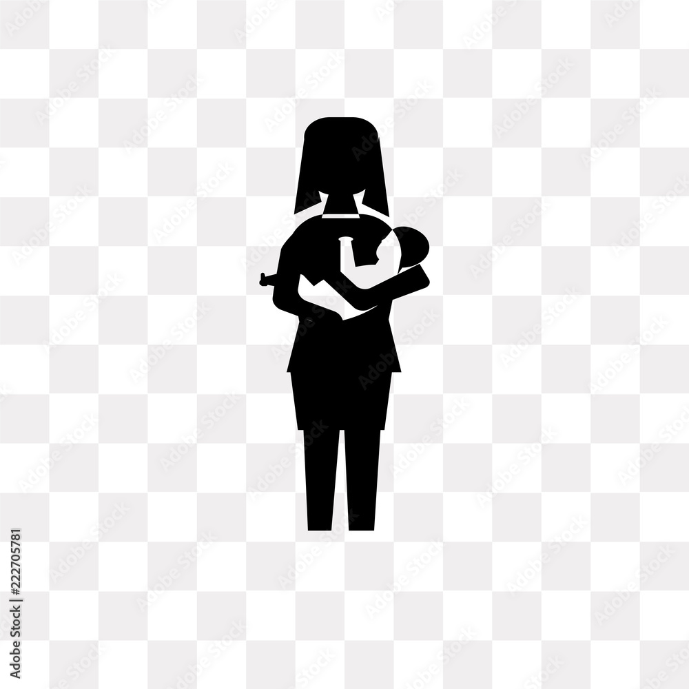 breastfeeding icon on transparent background. Modern icons vector illustration. Trendy ...