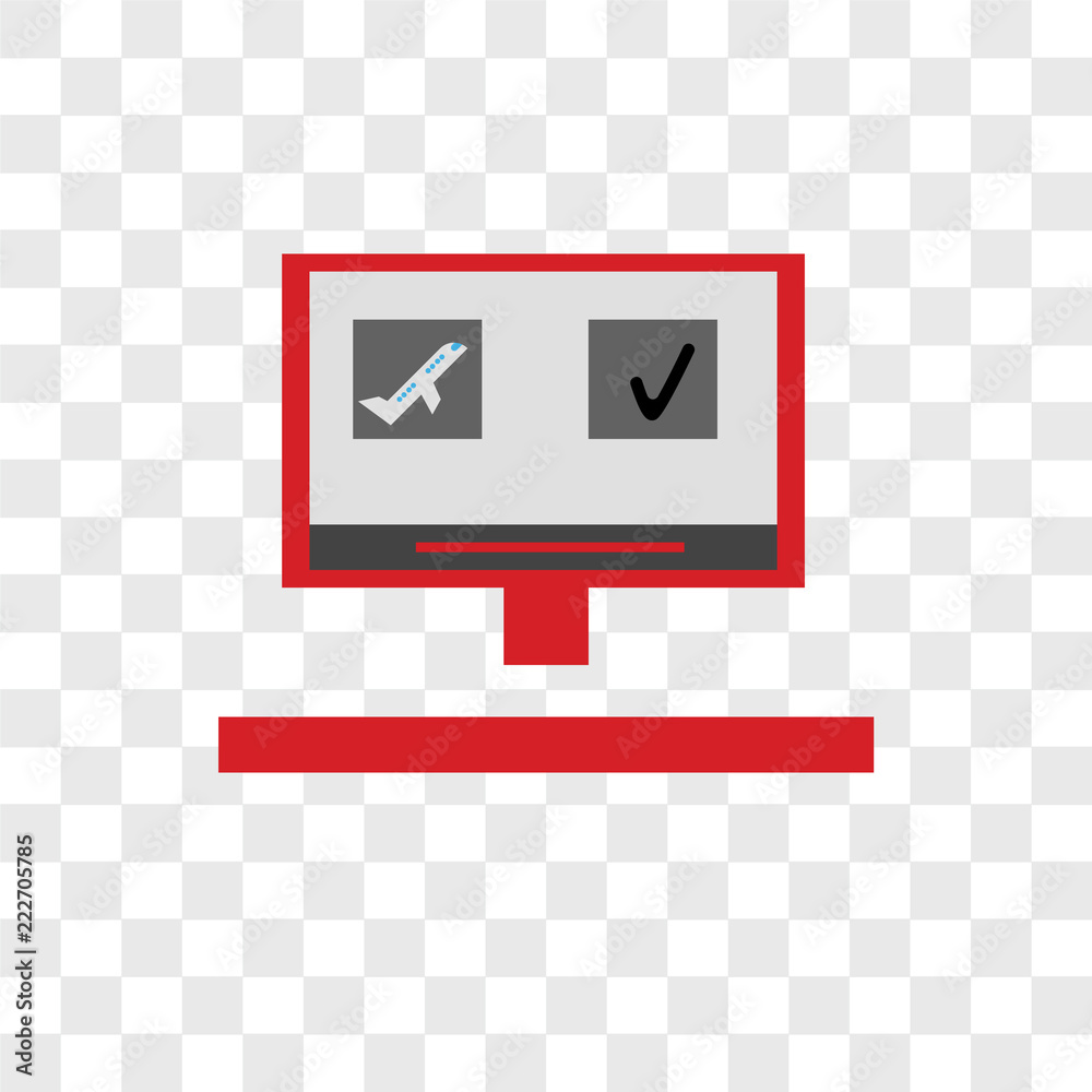 booking icons isolated on transparent background. Modern and editable ...