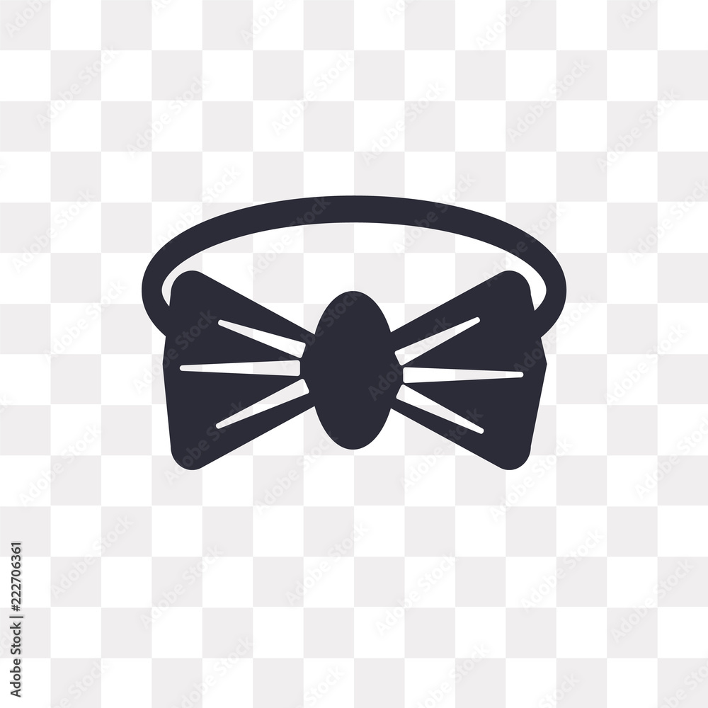 bow tie icon on transparent background. Modern icons vector ...