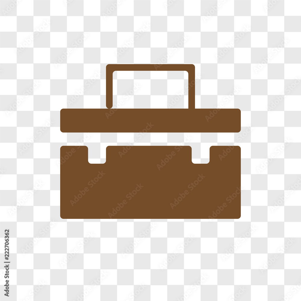 suitcase icons isolated on transparent background. Modern and editable ...