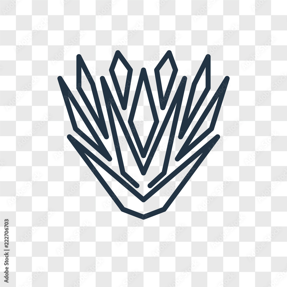 yucca icons isolated on transparent background. Modern and editable ...