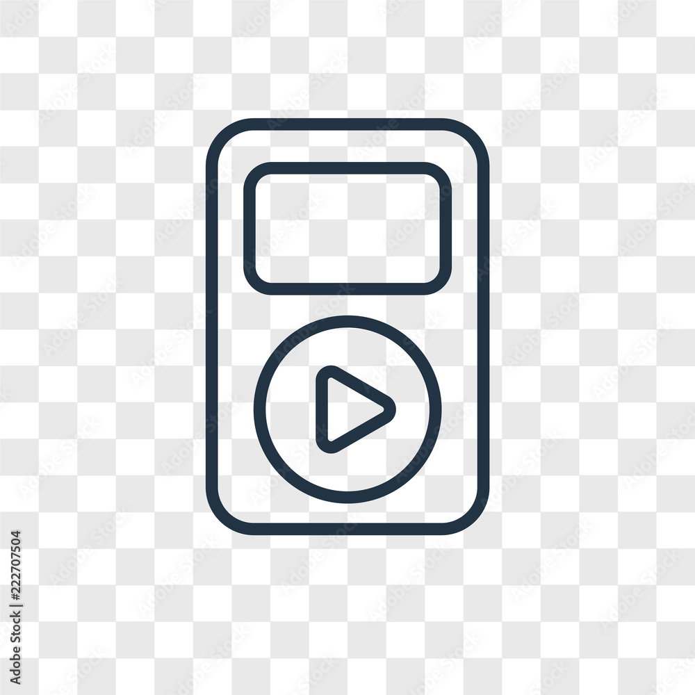 mp3 icons isolated on transparent background. Modern and editable mp3 icon. Simple icon vector ...