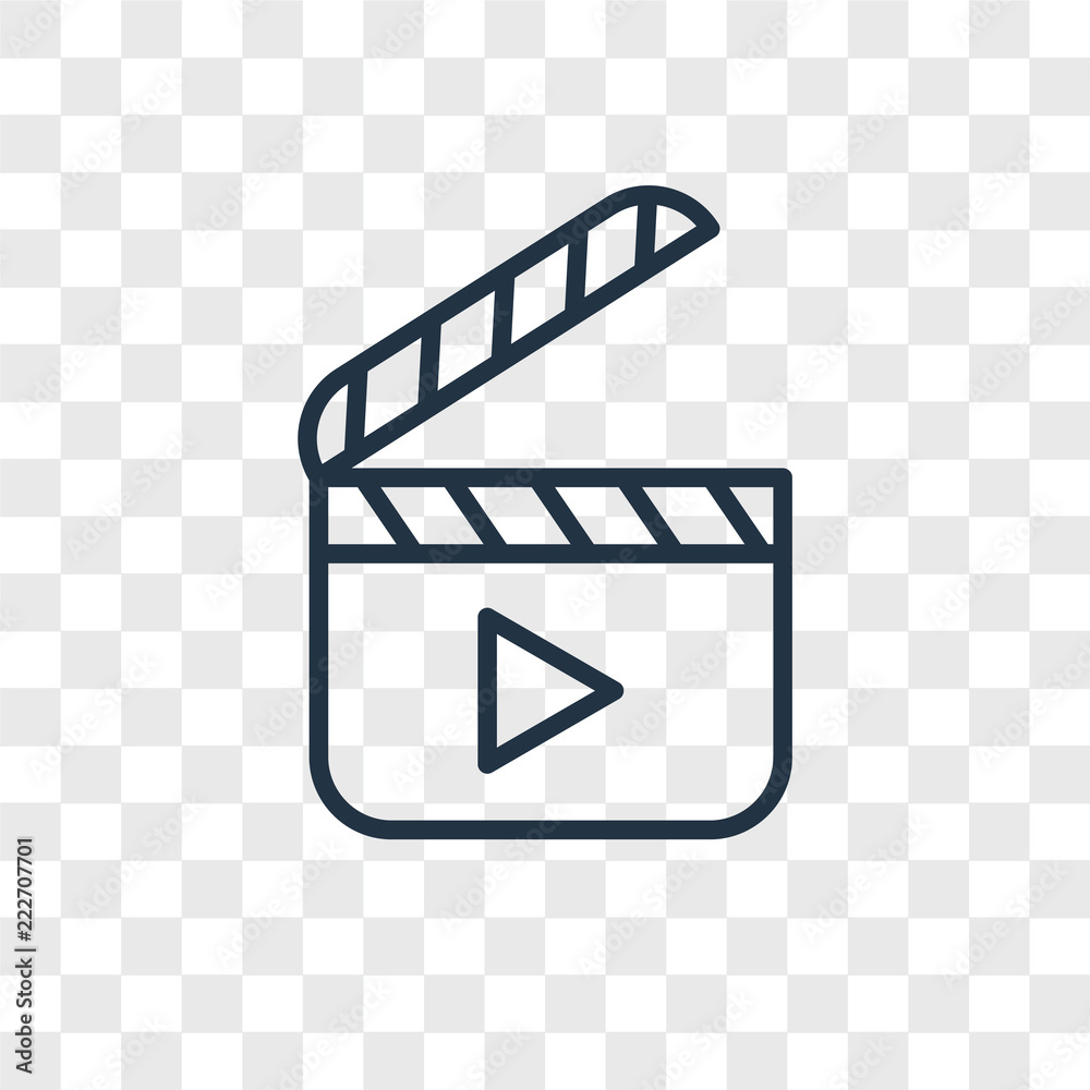 video player icons isolated on transparent background. Modern and ...