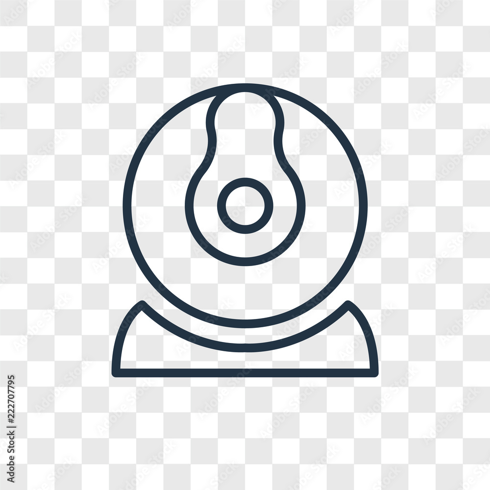 webcam icons isolated on transparent background. Modern and editable ...