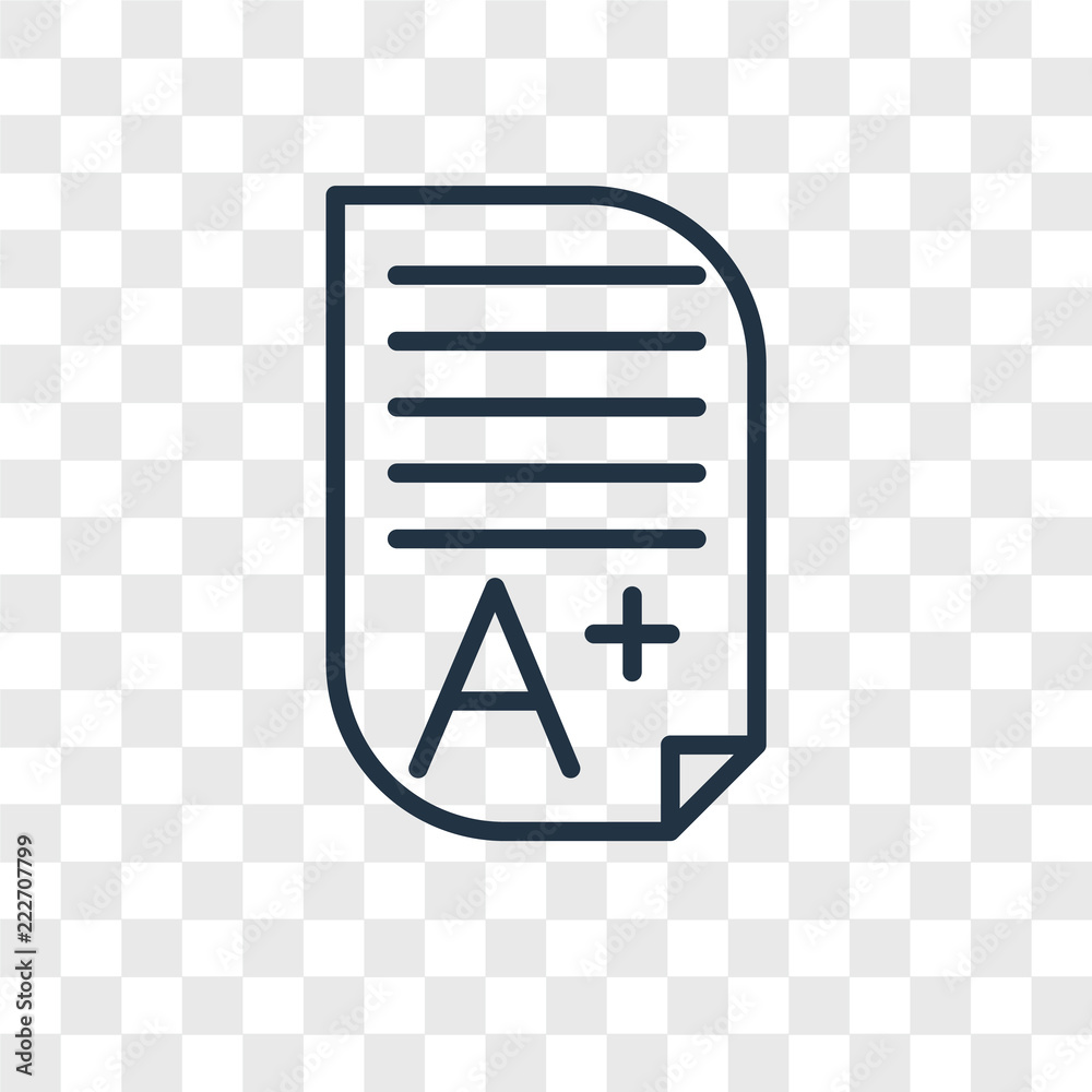 homework icons isolated on transparent background. Modern and editable ...