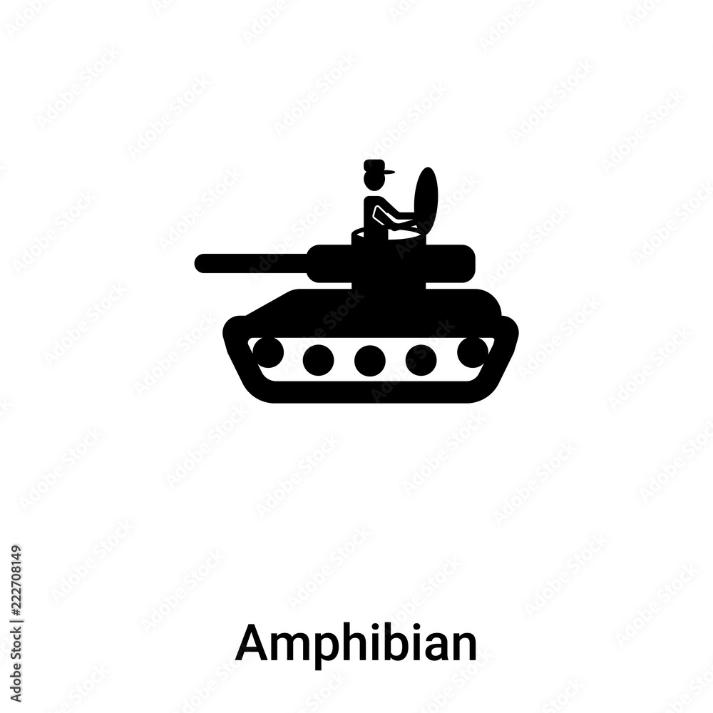 Amphibian icon vector isolated on white background, logo concept of ...