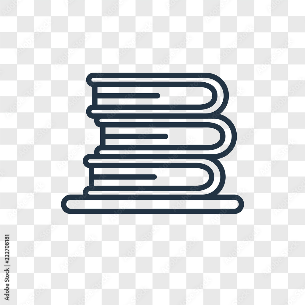 library icons isolated on transparent background. Modern and editable ...