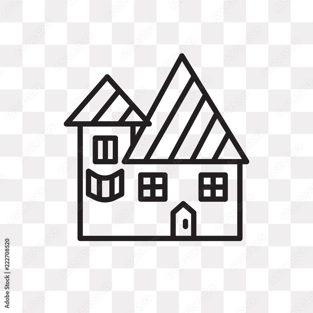 house icon on transparent background. Modern icons vector illustration ...