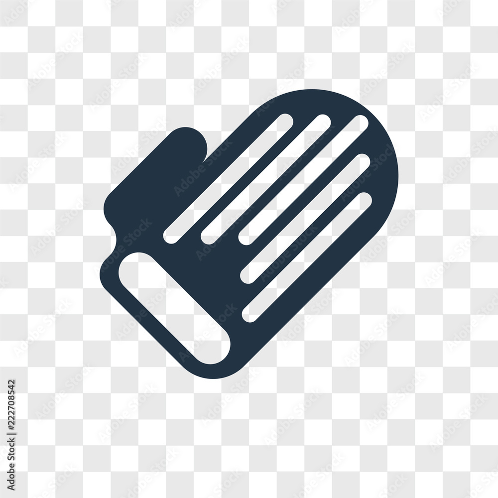 mitten icons isolated on transparent background. Modern and editable ...