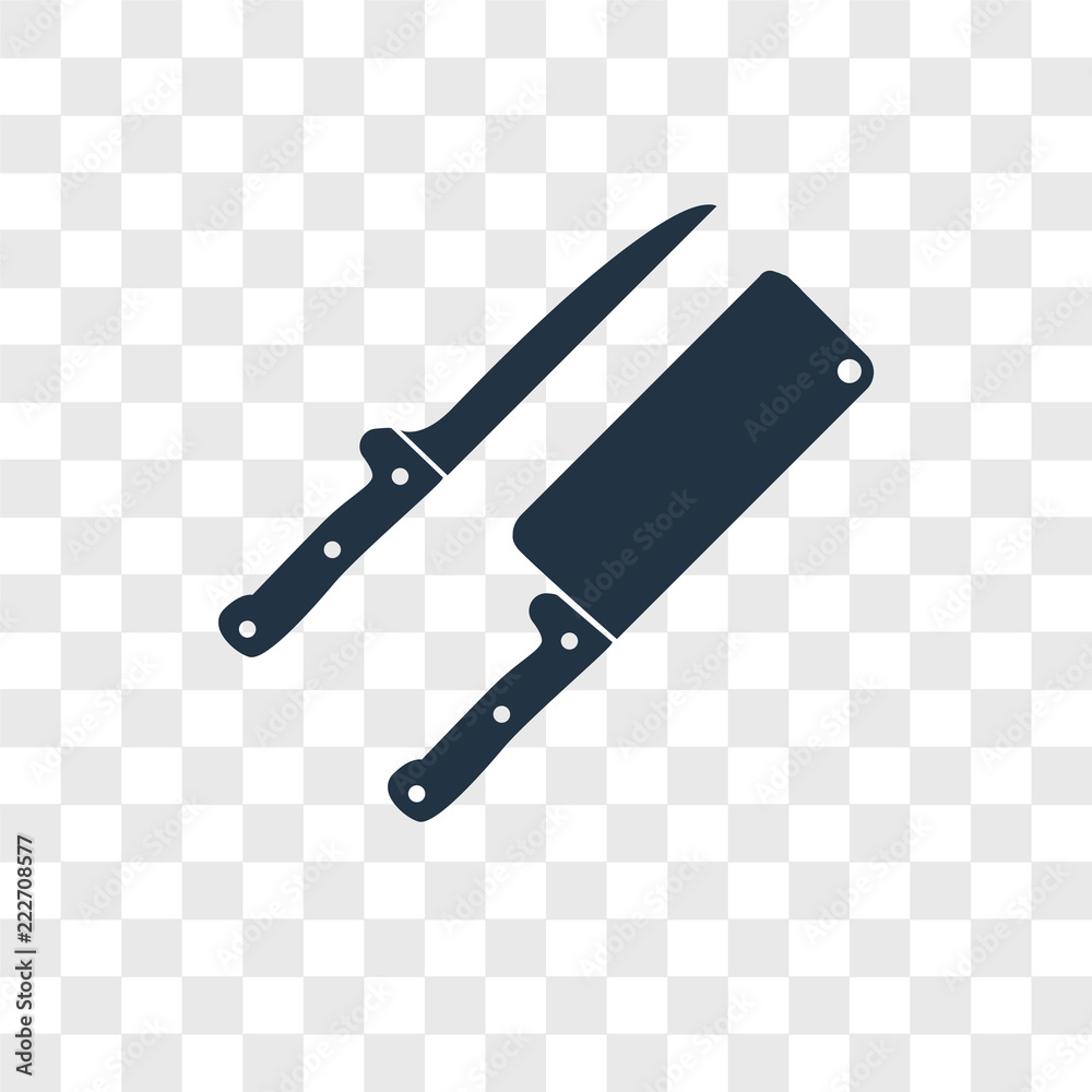 knife icons isolated on transparent background. Modern and editable ...