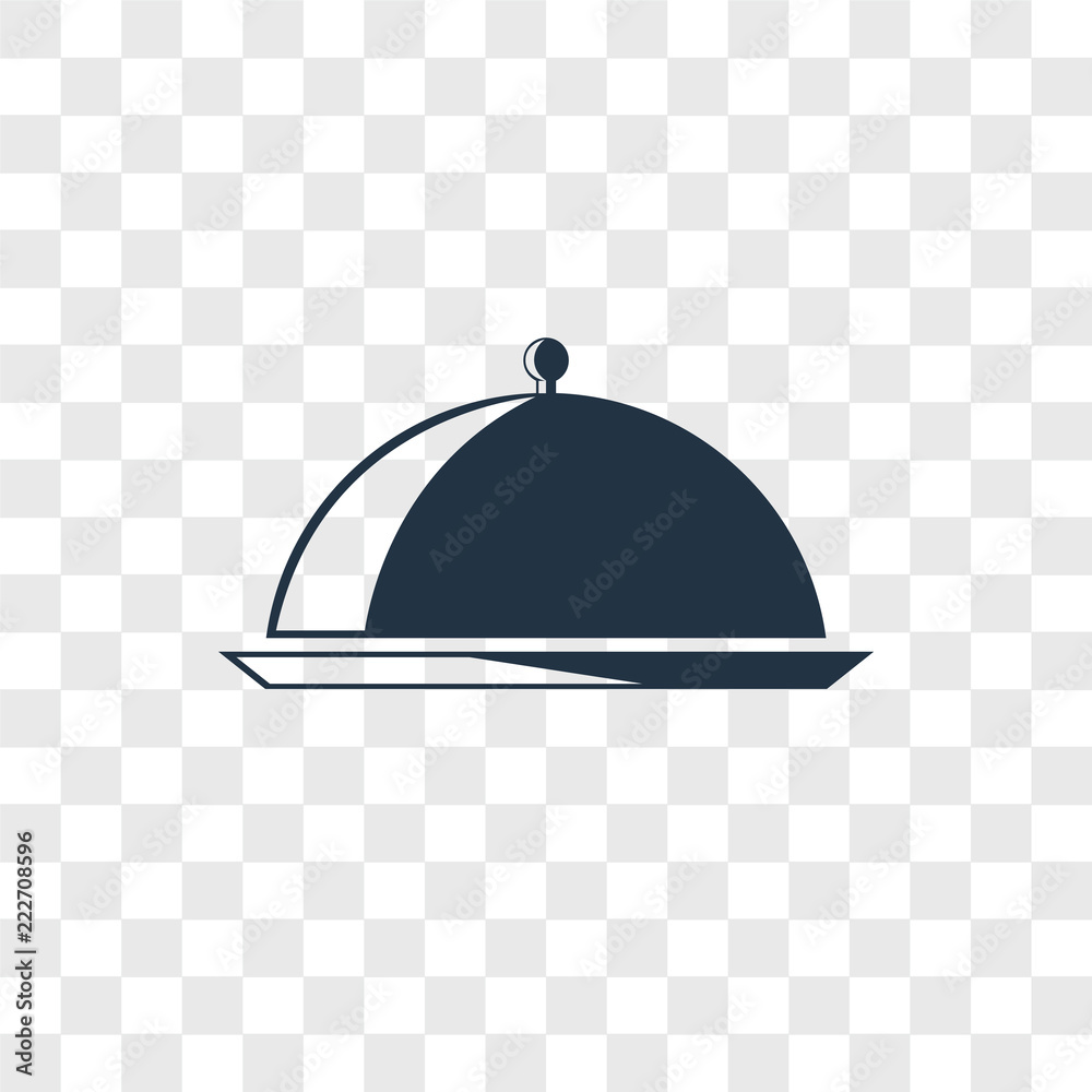 dish icons isolated on transparent background. Modern and editable dish ...