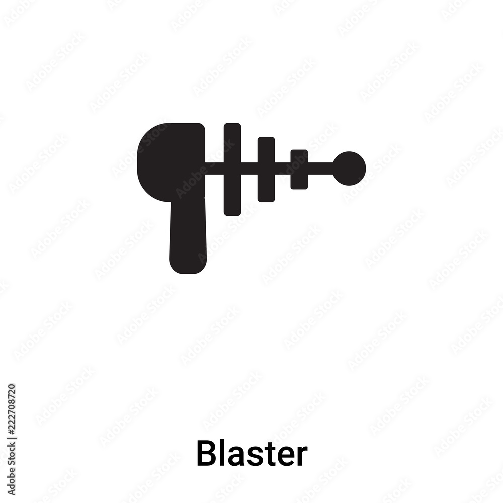 Blaster icon vector isolated on white background, logo concept of ...