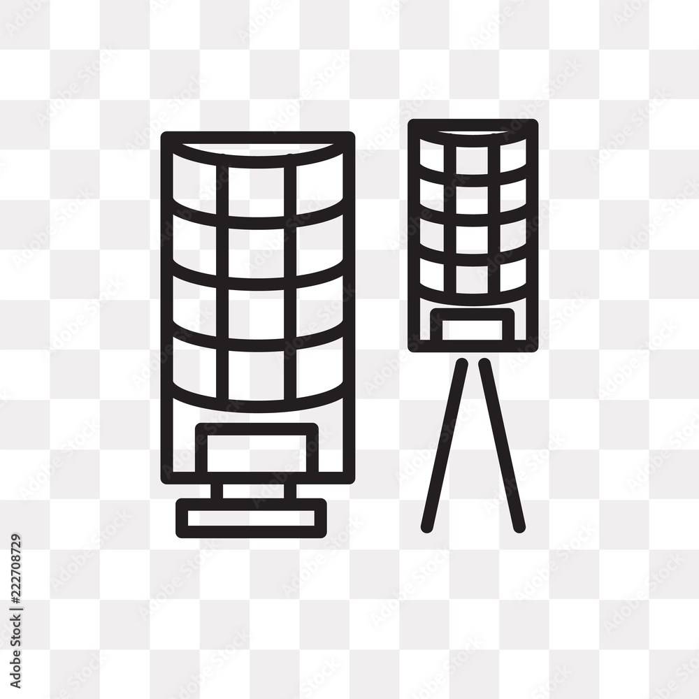 town icon on transparent background. Modern icons vector illustration ...