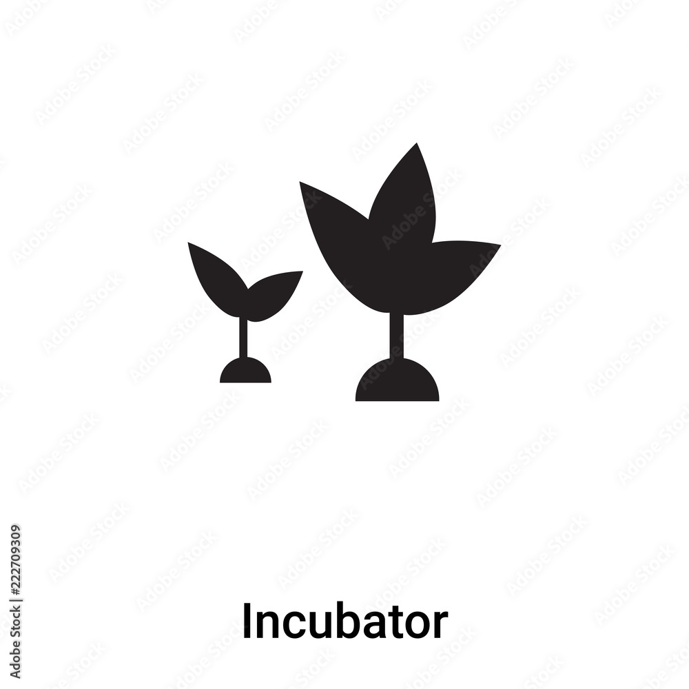 Incubator icon vector isolated on white background, logo concept of ...