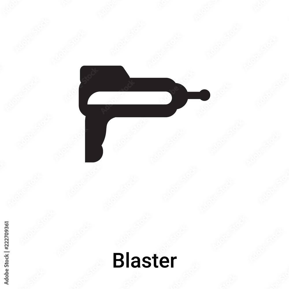 Blaster icon vector isolated on white background, logo concept of ...