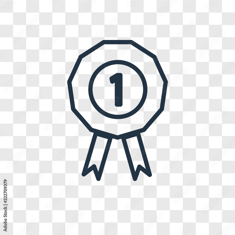 prize icons isolated on transparent background. Modern and editable ...