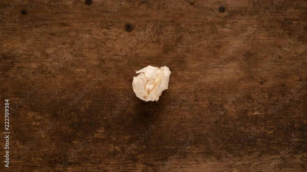 Unfolding and folding of square blank paper. Uncrumpling a square sheet ...