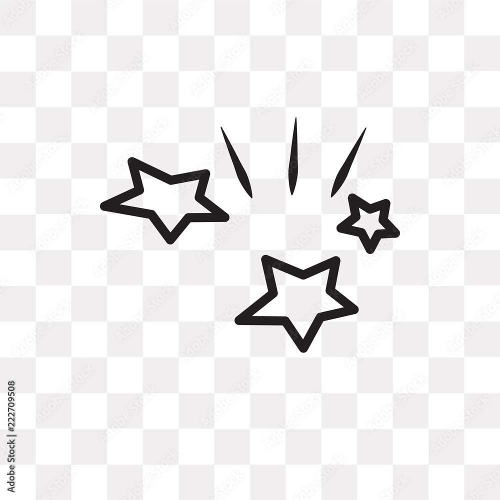 three stars icon on transparent background. Modern icons vector ...