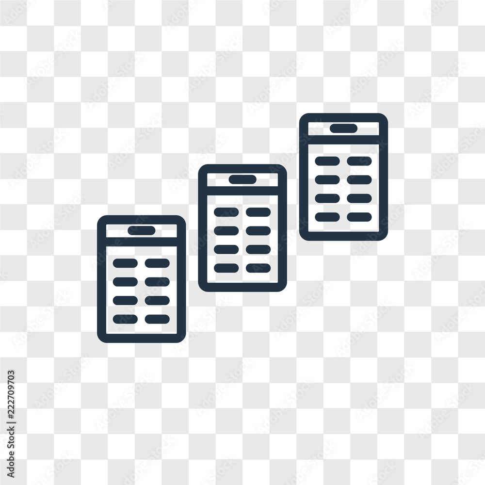 newspaper icons isolated on transparent background. Modern and editable ...