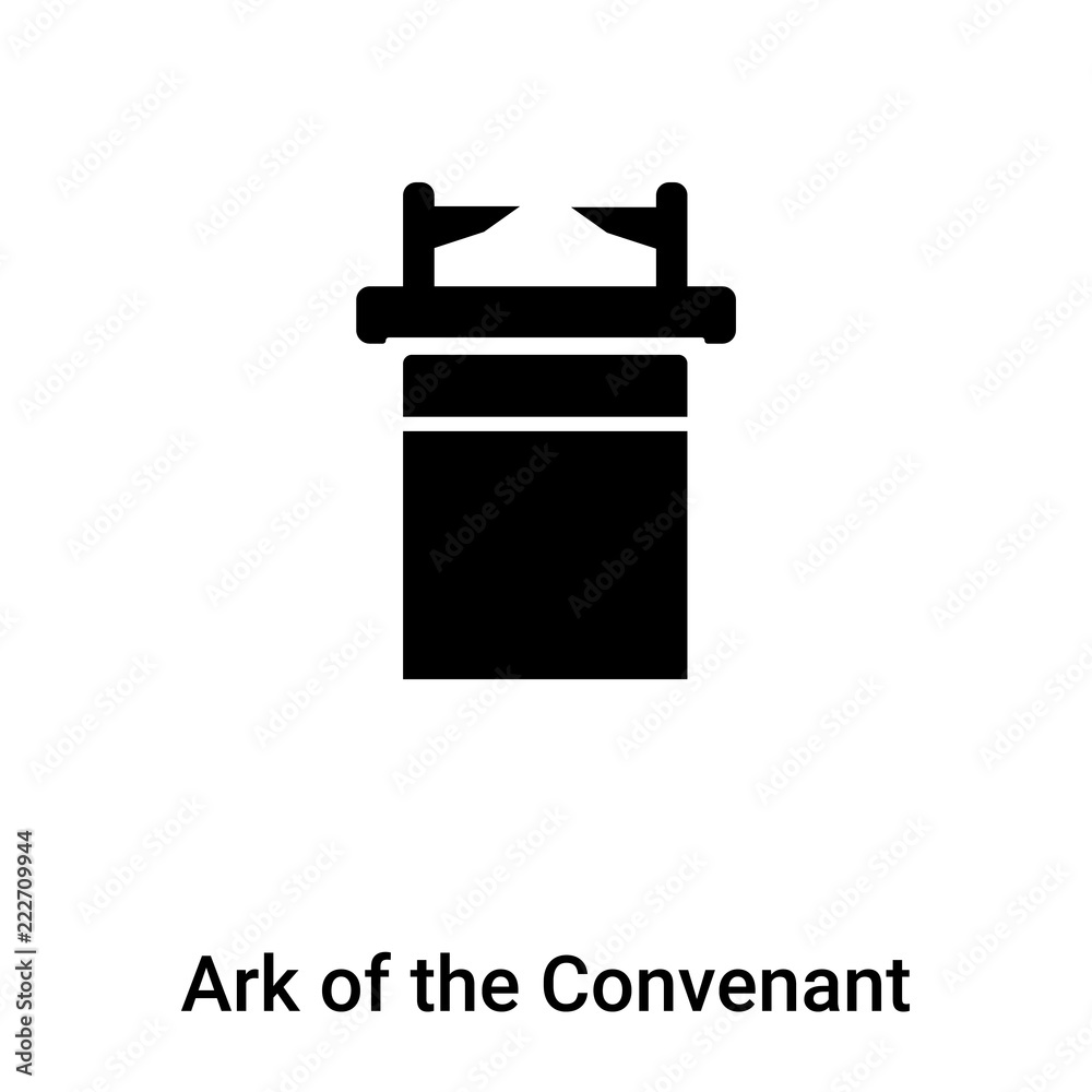 Ark of the Convenant icon vector isolated on white background, logo ...