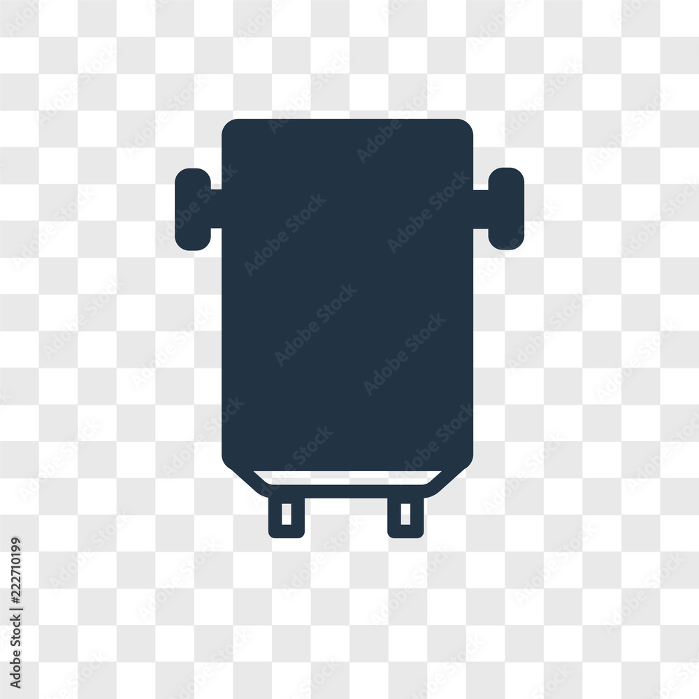 bus icons isolated on transparent background. Modern and editable bus ...