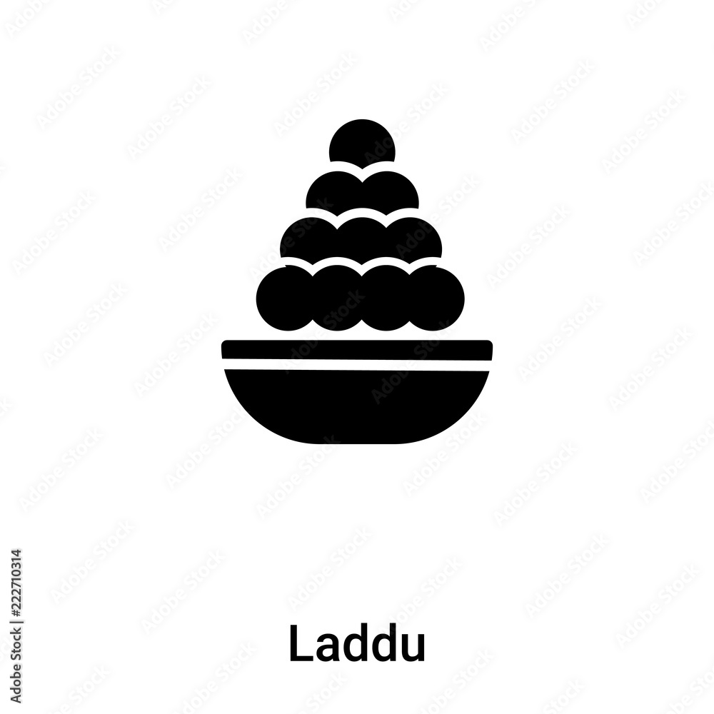 Laddu icon vector isolated on white background, logo concept of Laddu ...