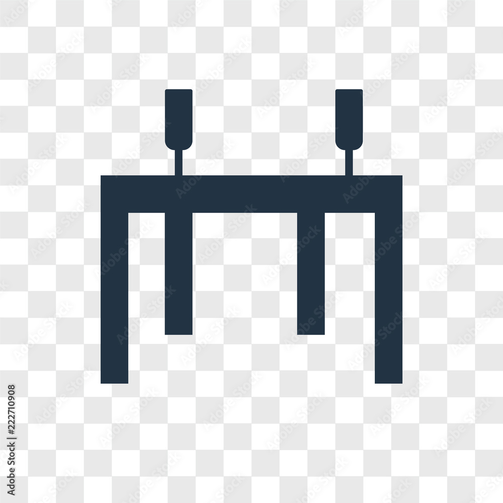 table icons isolated on transparent background. Modern and editable ...