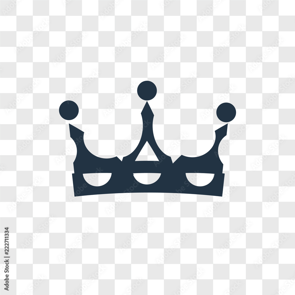 crown icons isolated on transparent background. Modern and editable ...