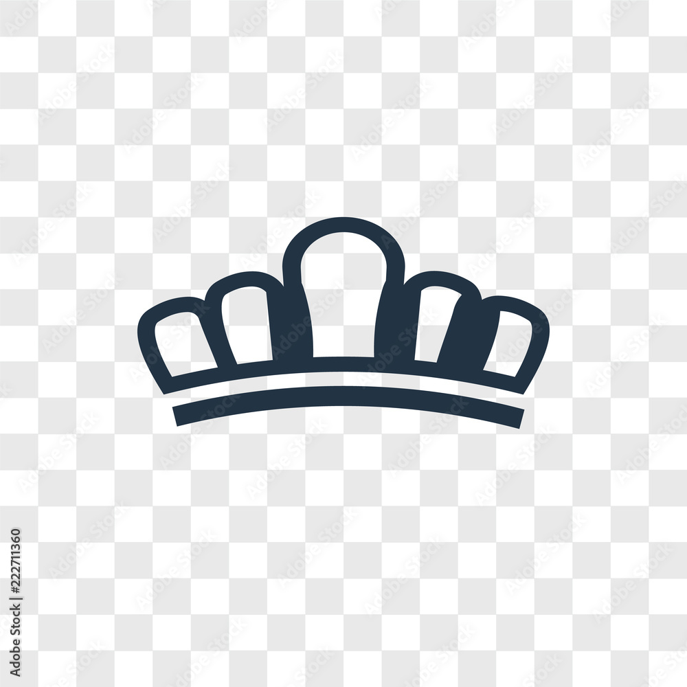 tiara icons isolated on transparent background. Modern and editable ...