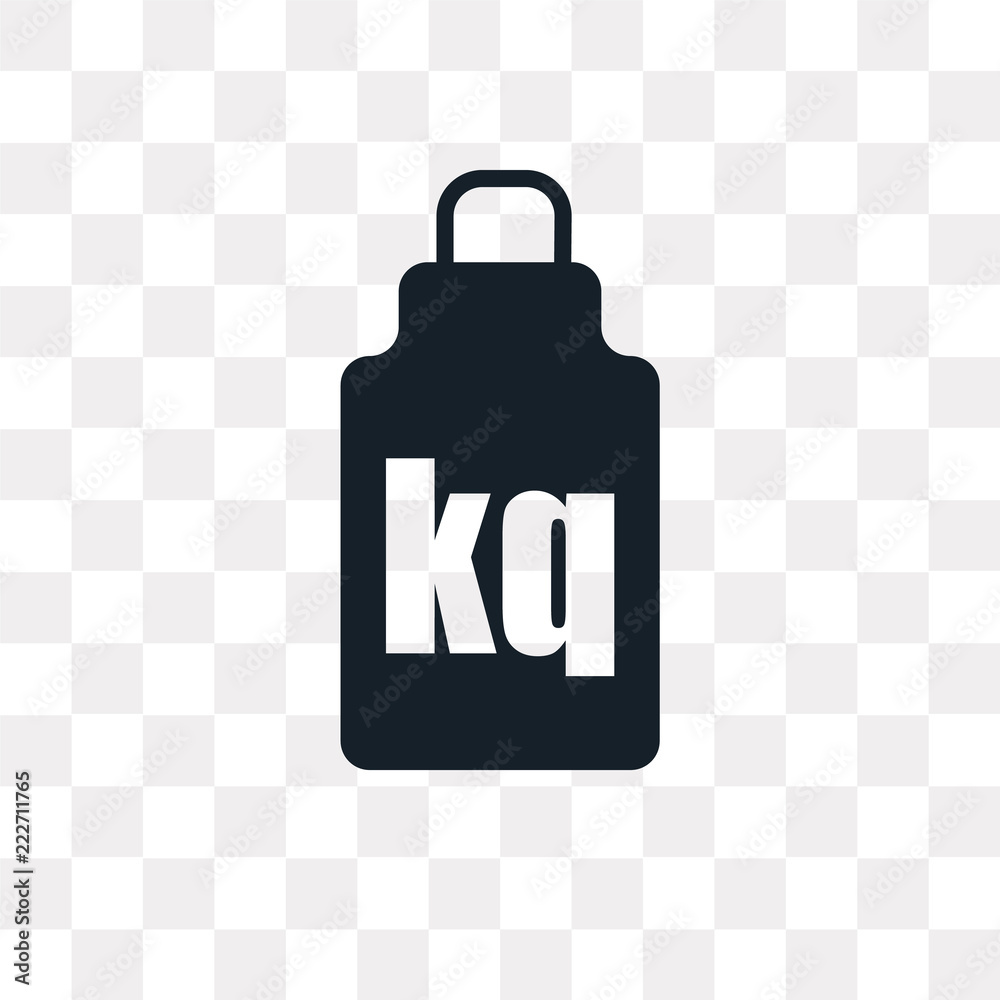 weight icon on transparent background. Modern icons vector illustration ...