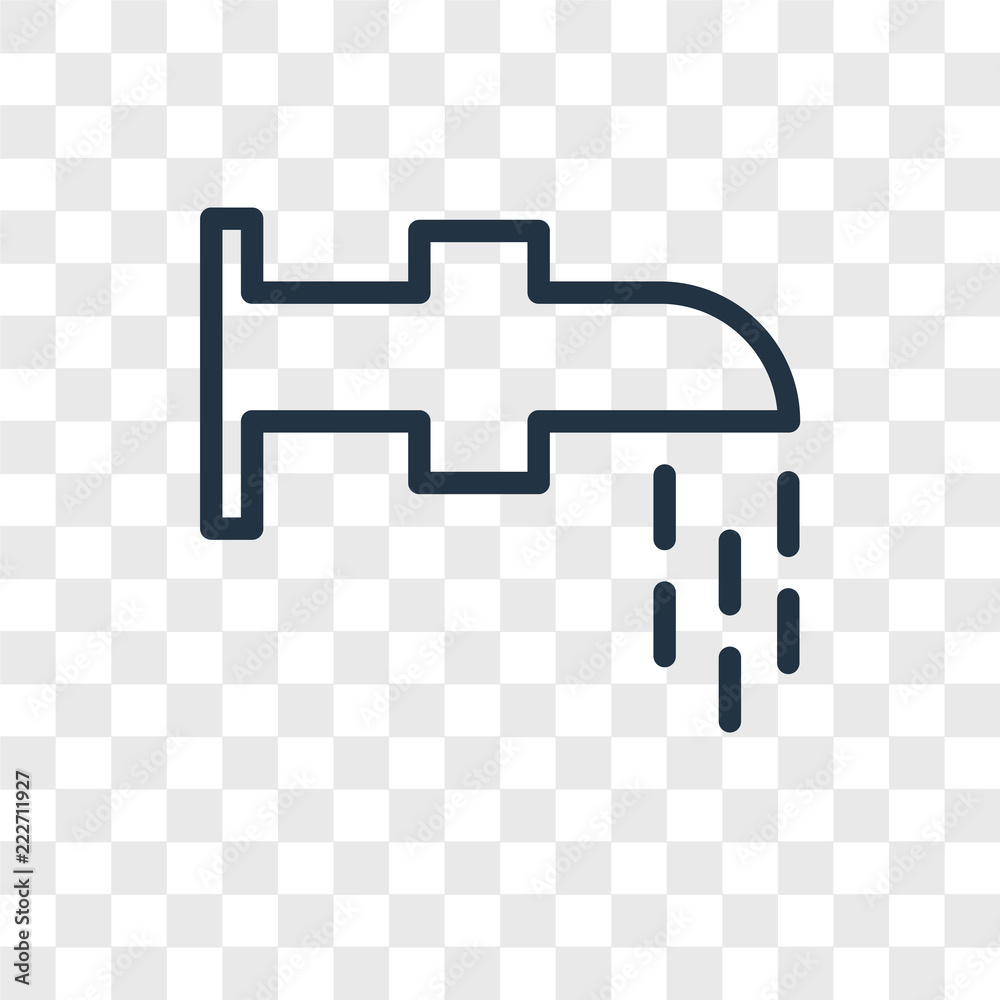 watertap icons isolated on transparent background. Modern and editable ...