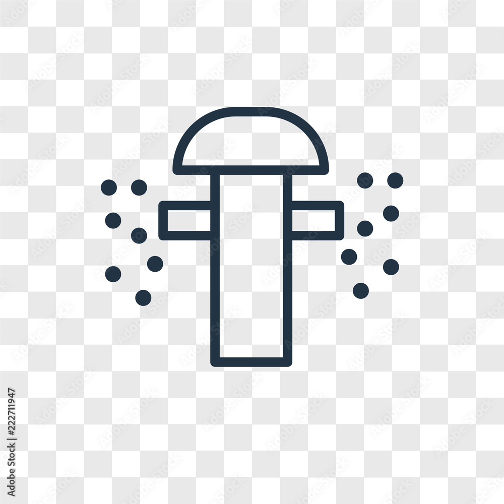 sprinkler icons isolated on transparent background. Modern and editable ...