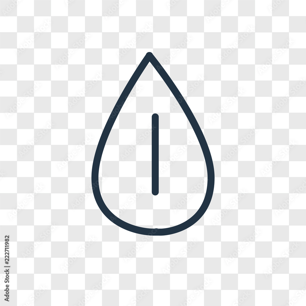 water drop icons isolated on transparent background. Modern and ...