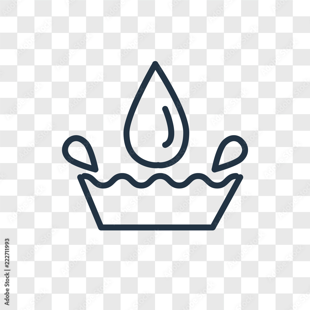 water icons isolated on transparent background. Modern and editable ...