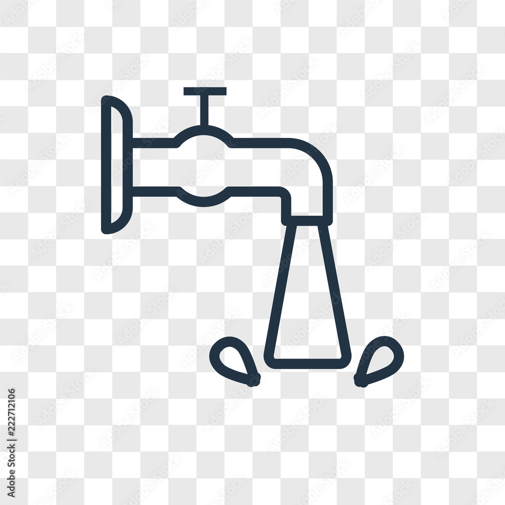 water icons isolated on transparent background. Modern and editable ...