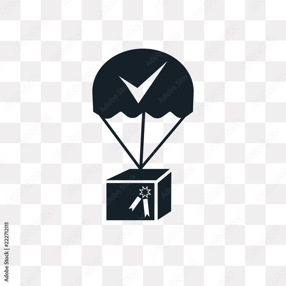 delivery icon on transparent background. Modern icons vector ...