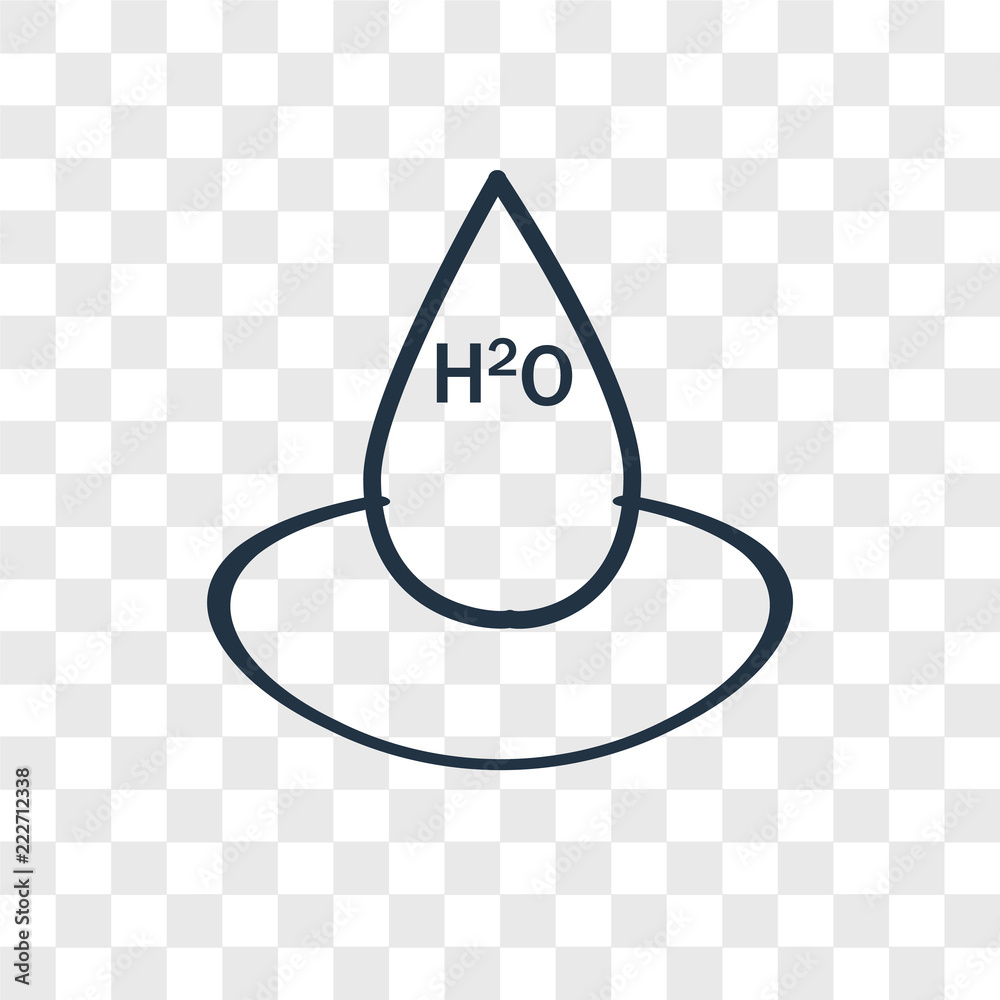 water icons isolated on transparent background. Modern and editable ...