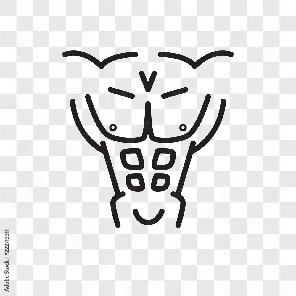 fit icons isolated on transparent background. Modern and editable fit ...