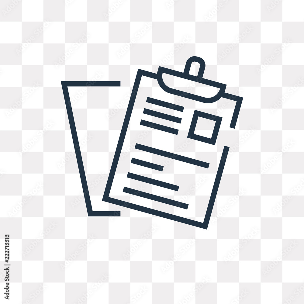 documents icon on transparent background. Modern icons vector ...