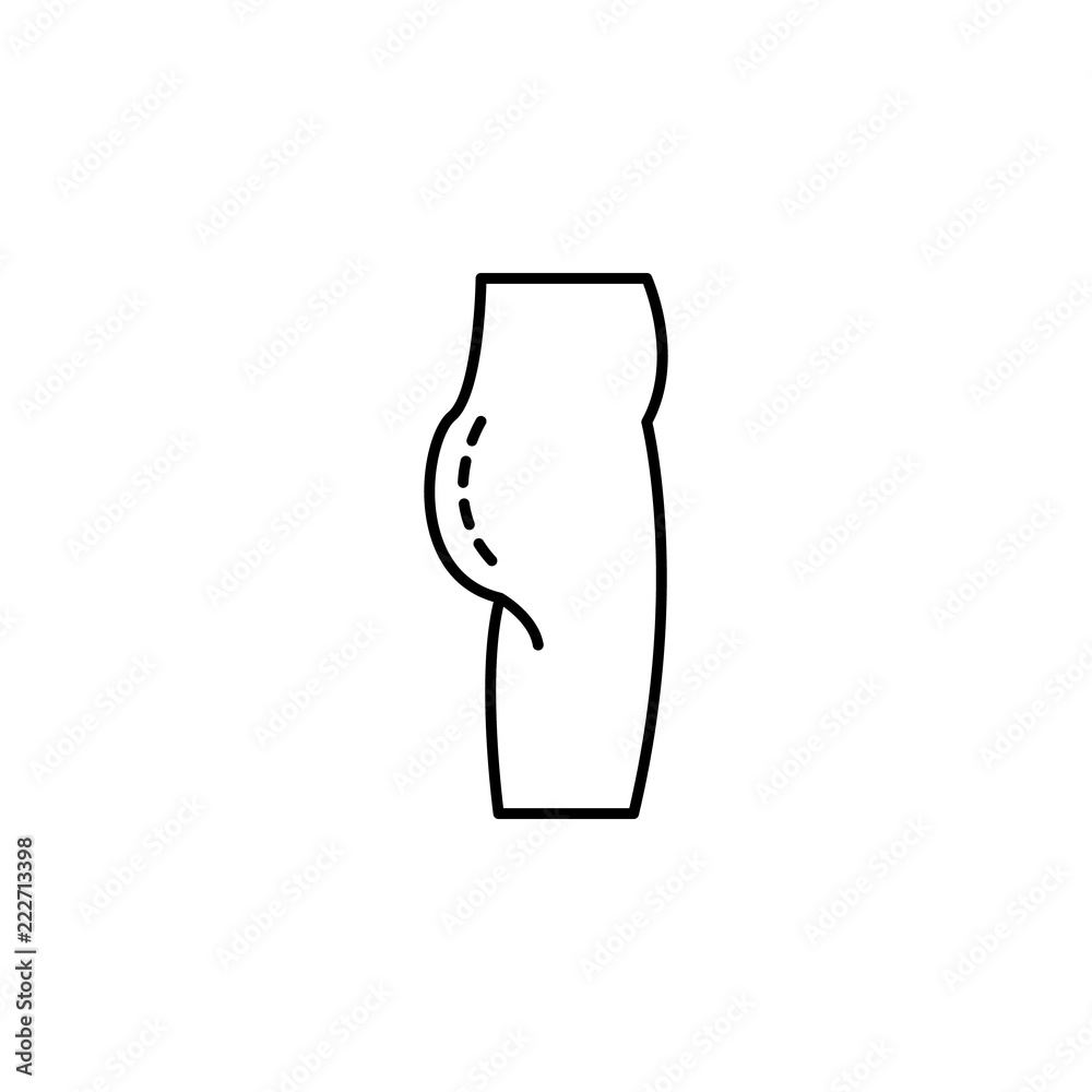 buttocks icon. Element of plastic surgery icon for mobile concept and ...